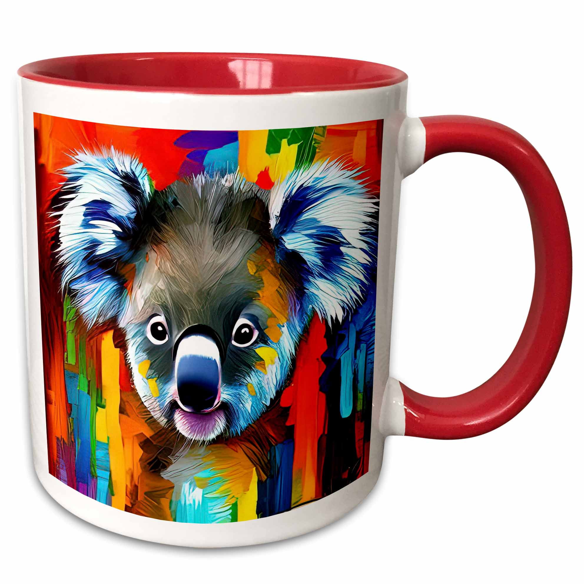 3drose, Amazing Cute Koala Animal. Classy Colorful Digital Painting ...