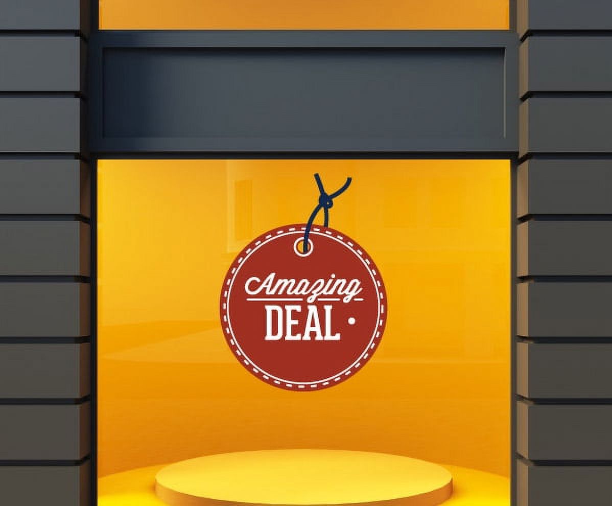 Amazing Deal Retail Discount Sign Wall Decal - Vinyl Decal - Car Decal ...