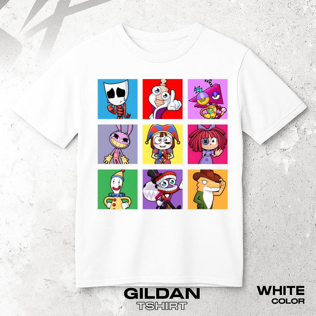 Amazing Digital Circus Chibi Parody Retro Cartoon Pomni Jax Unisex T ...