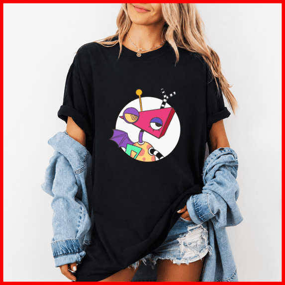 Amazing Digital Circus Zooble Door Graphic Print Trendy Unisex T-Shirt ...