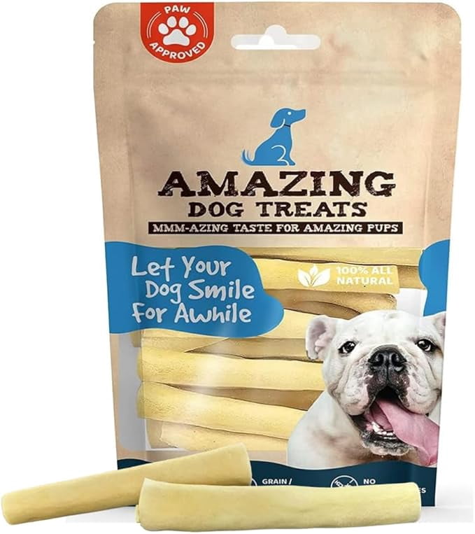 Amazing Dog Treats - Cow Tail Dog Chews (6 Inch Regular - 6 Pack ...