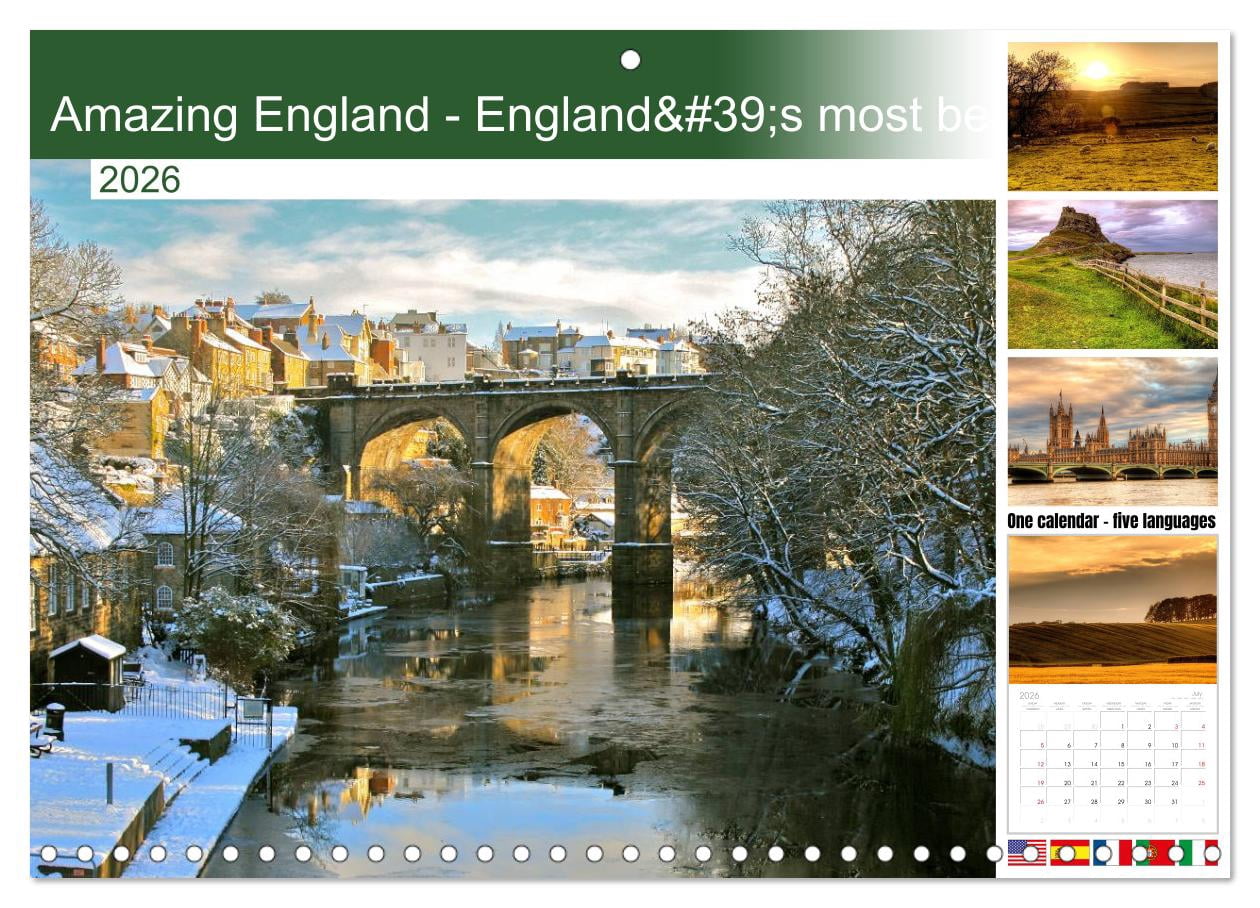 Amazing England - England's most beautiful sides (Monthly Wall Calendar ...