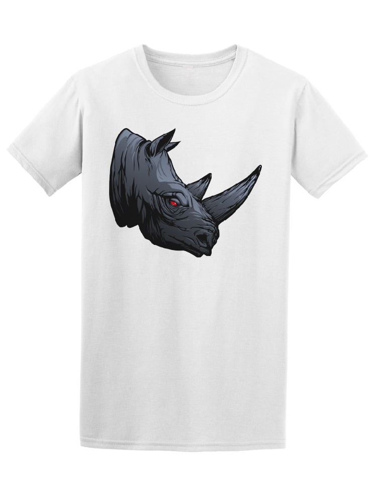 Amazing Evil Rhino Head Graphic T-Shirt Men -Image by Shutterstock ...