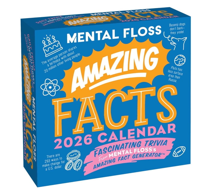 Amazing Facts from Mental Floss 2026 Day-To-Day Calendar: Fascinating ...