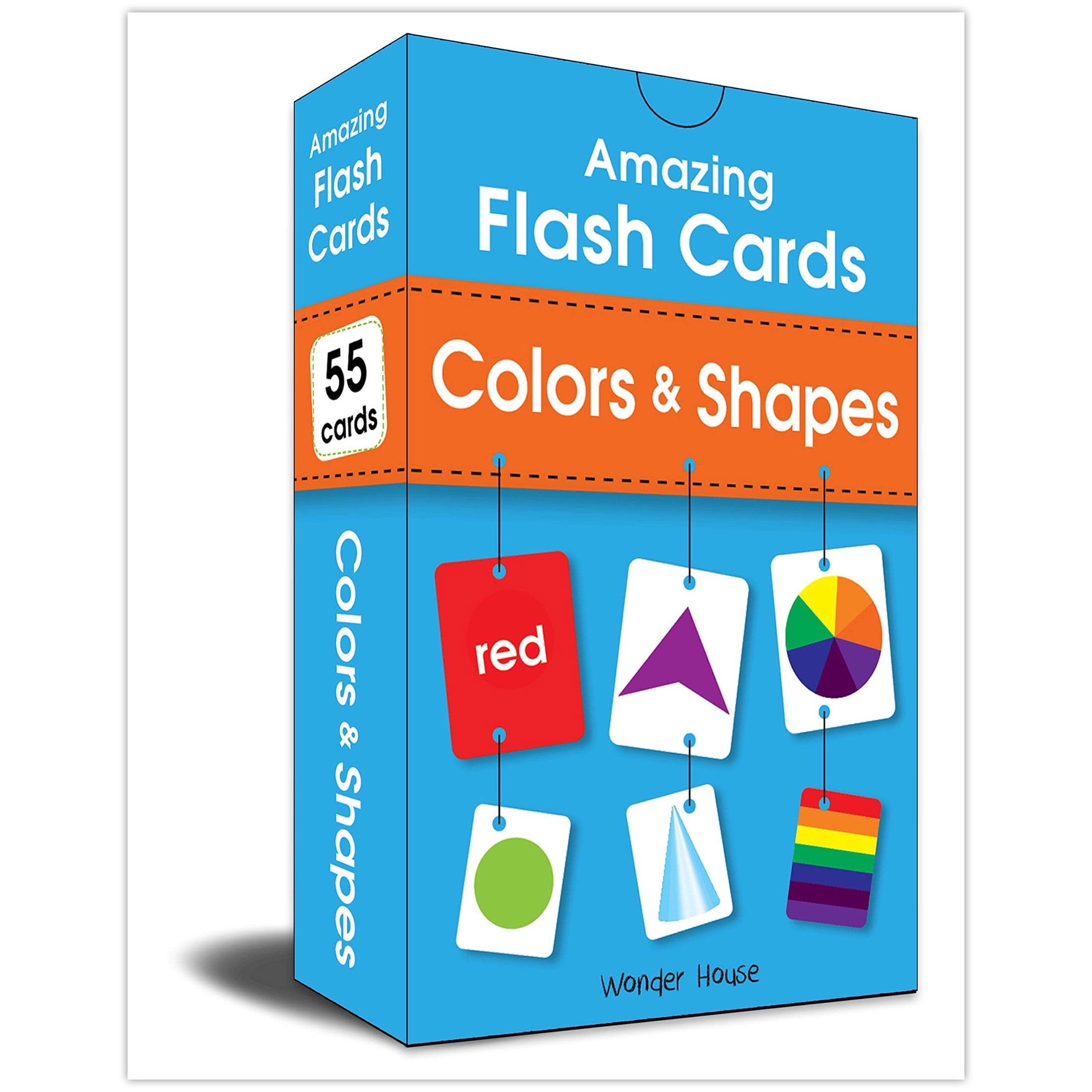 Amazing Flash Cards Colors & Shapes: (55 Cards) by Wonder House Books PB NEW - Walmart.com