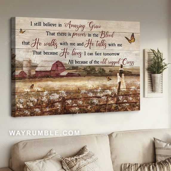 Amazing Flower Field Countryside Painting I Still BelieveAmazing Grace ...
