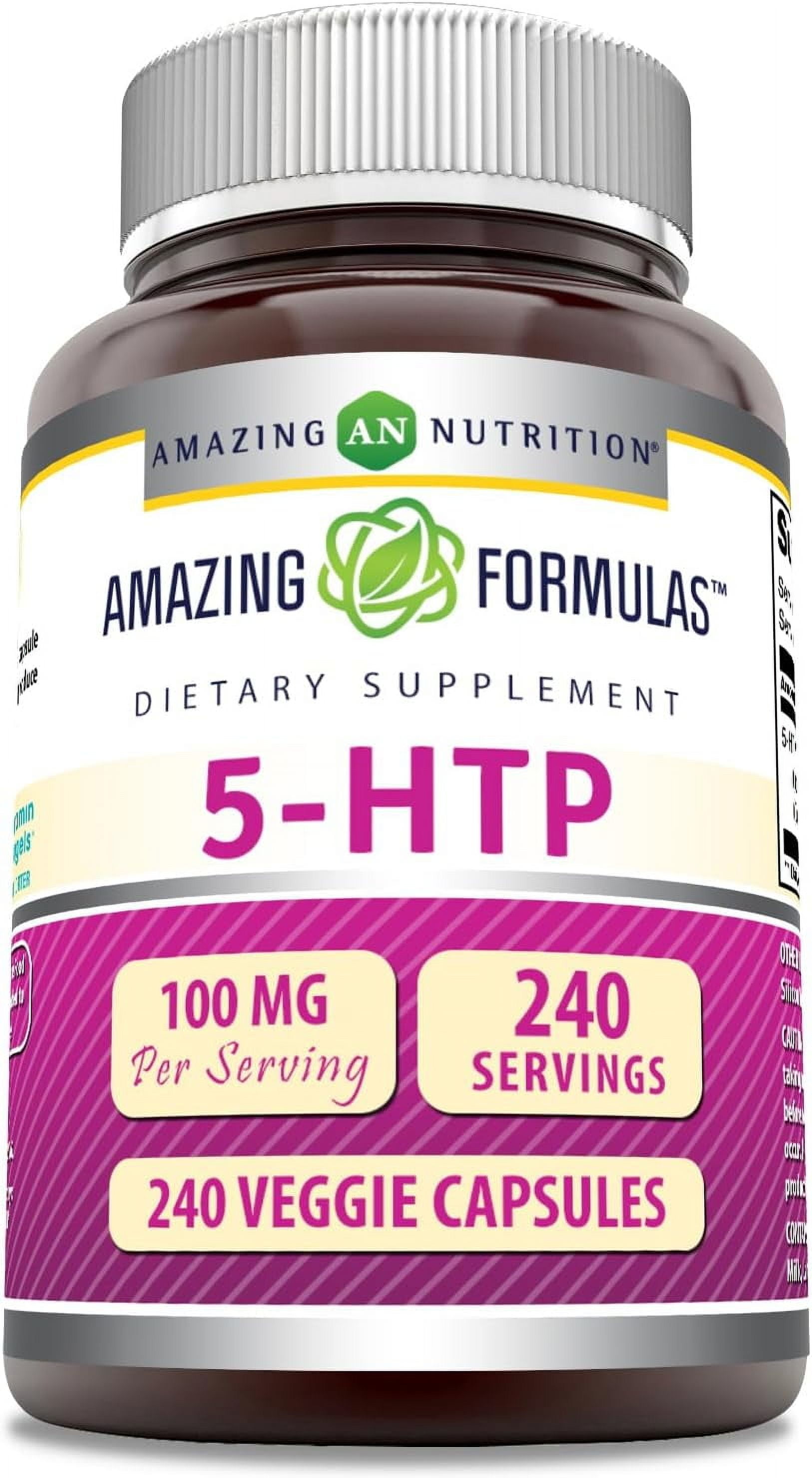 Amazing Formulas 5-HTP (Hydroxytryptophan) 100 Mg Per Serving 240 ...