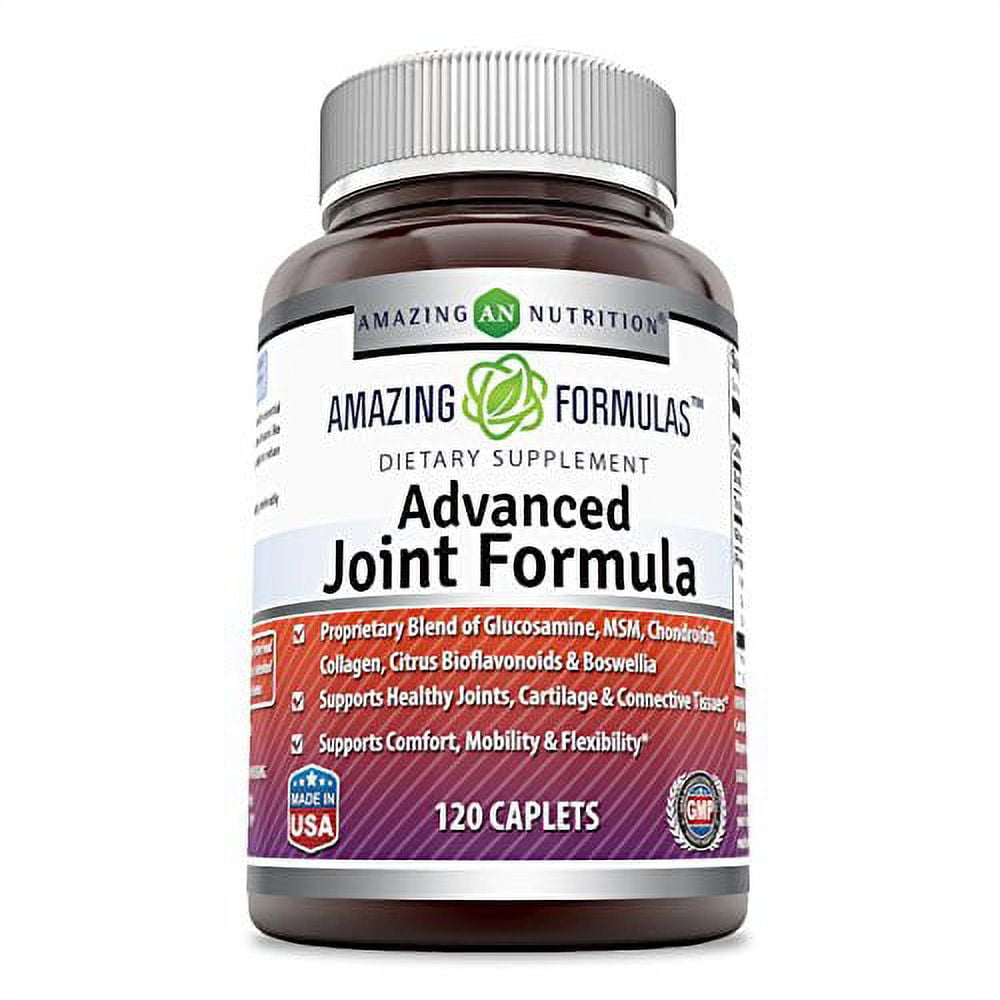 Amazing Formulas Advanced Joint Formula 120 Caplets - Proprietary Blend ...