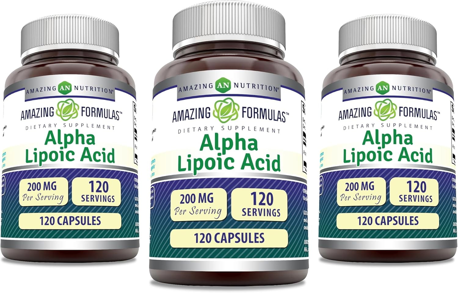Amazing Formulas Alpha Lipoic Acid 200 Mg Per Serving 120 Capsules ...
