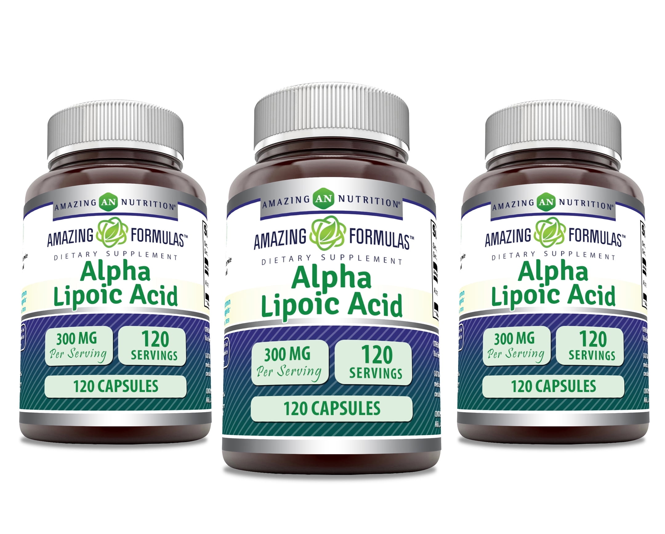 Amazing Formulas Alpha Lipoic Acid ALA 300mg Per Serving 120 Capsules ...
