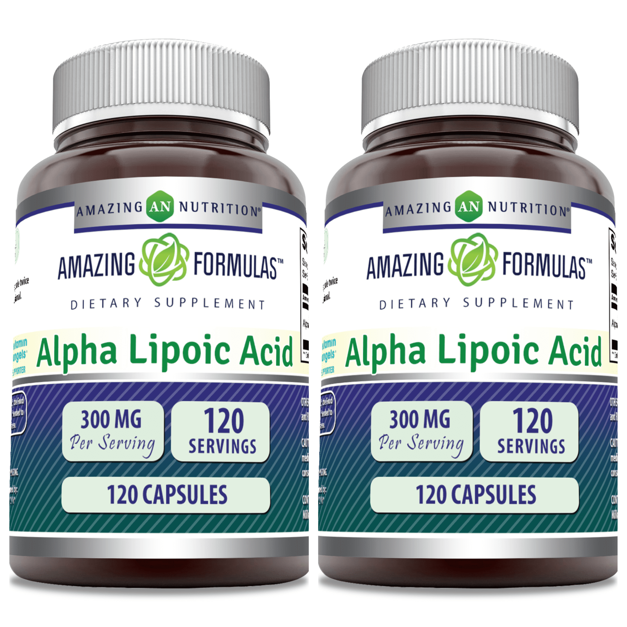 Amazing Formulas Alpha Lipoic Acid ALA 300mg Per Serving 120 Capsules ...