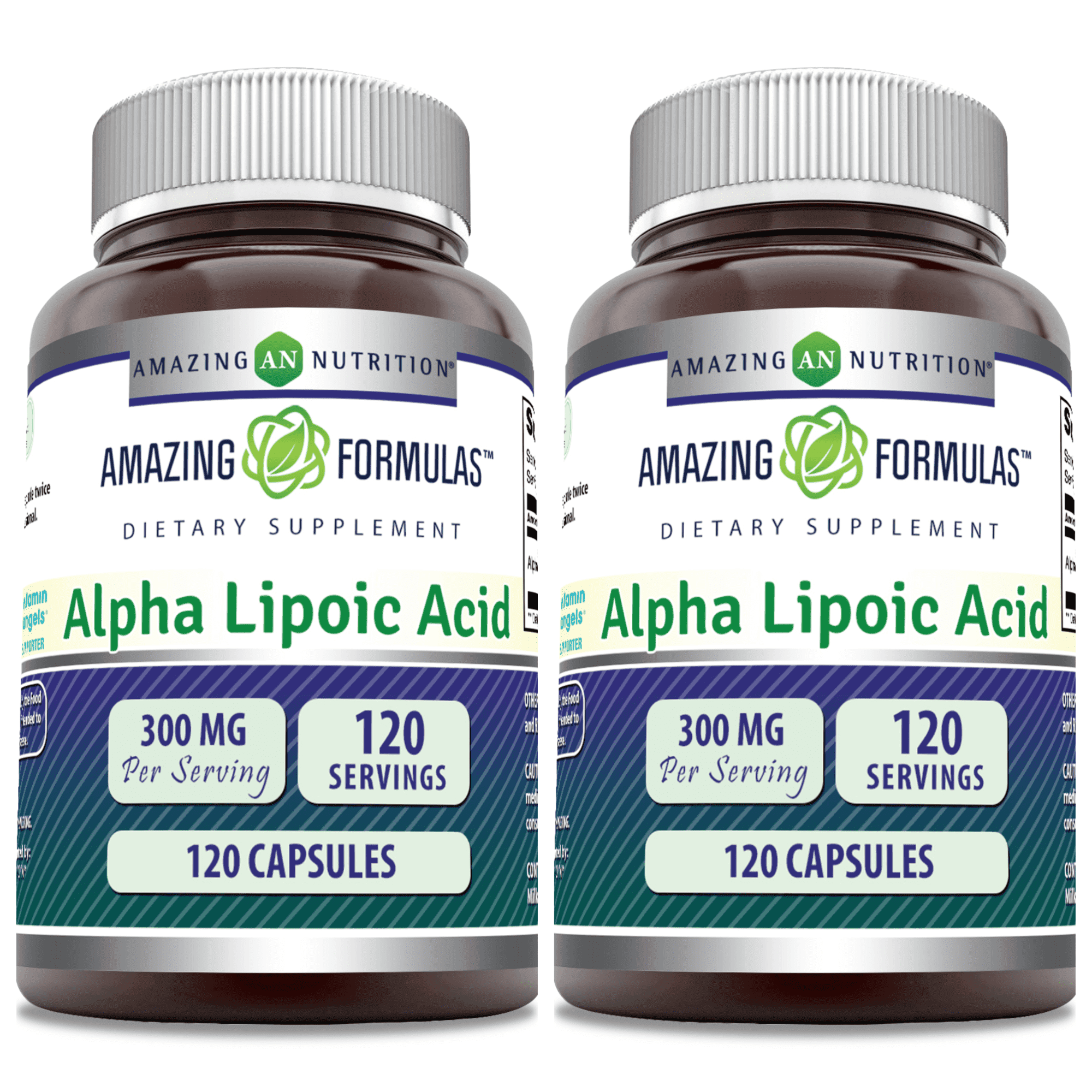 Amazing Formulas Alpha Lipoic Acid ALA 300mg Per Serving 120 Capsules ...