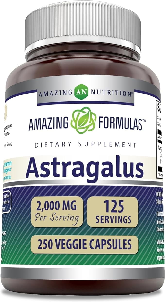 Amazing Formulas Astragalus 2000 mg Per Serving 250 Capsules | Plant ...