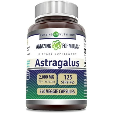 NOW Supplements, 500mg Astragalus Extract, 70% Polysaccharides, Immune ...