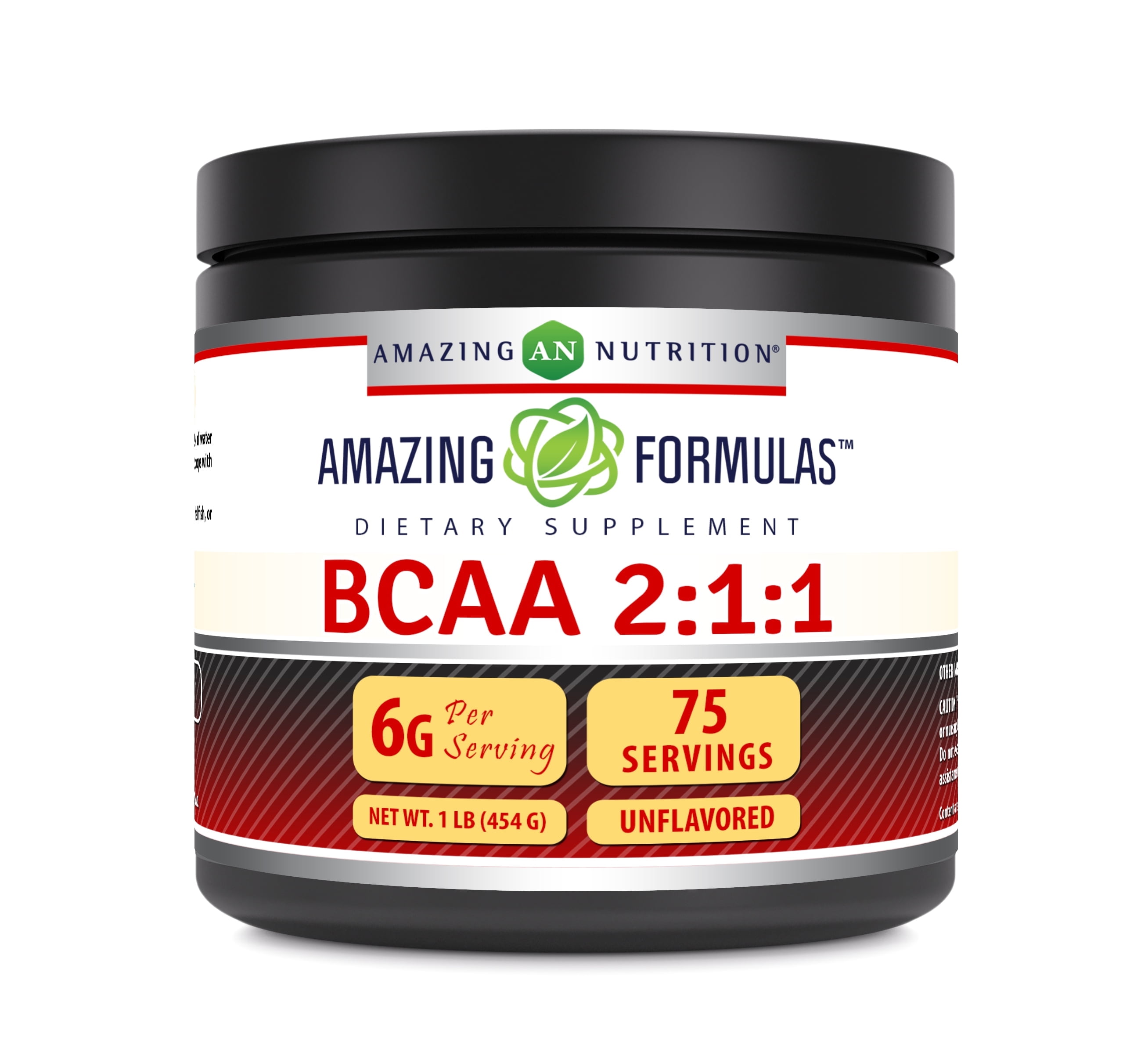Amazing Formulas BCAA Dietary Supplement | 2:1:1 Branched Chain Amino ...