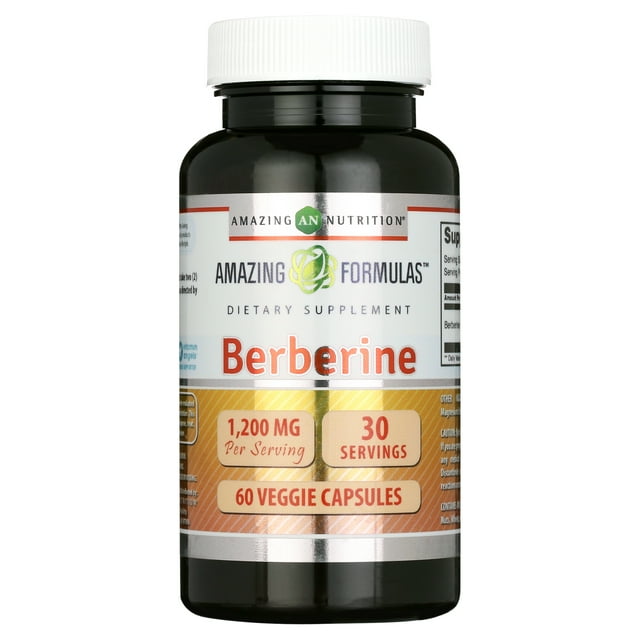 Amazing Formulas Berberine 1200 mg Per Serving 60 Veggie Capsules ...
