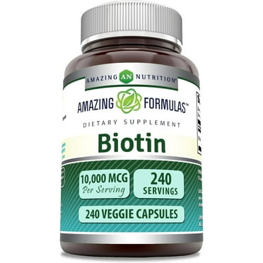 Amazing Formulas Biotin 10000 Mcg for Healthy Hair, Skin & Nails ...