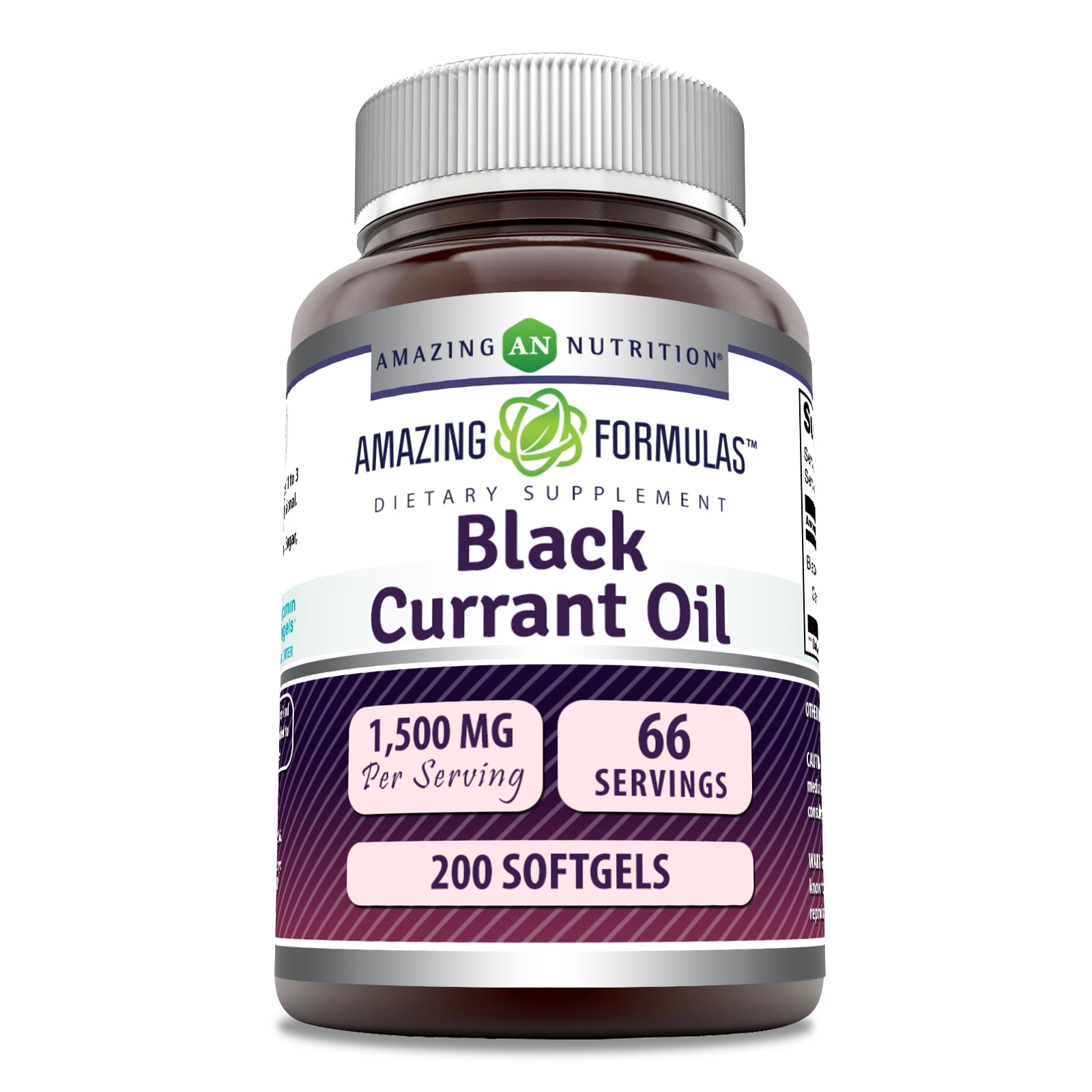 Amazing Formulas Black Currant 1500 Mg Per Serving 200 Softgels ...