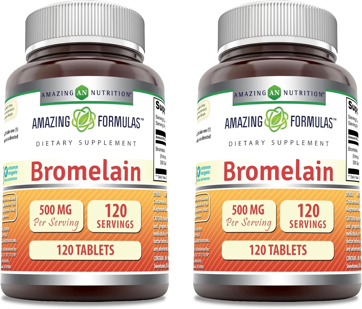 Amazing Formulas Bromelain 500 Mg 120 Tablets Supplement | Non-GMO | Gluten Free | Made in USA ...