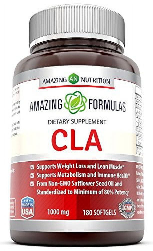 Amazing Formulas CLA 1000 Mg 180 Softgels - Walmart.com