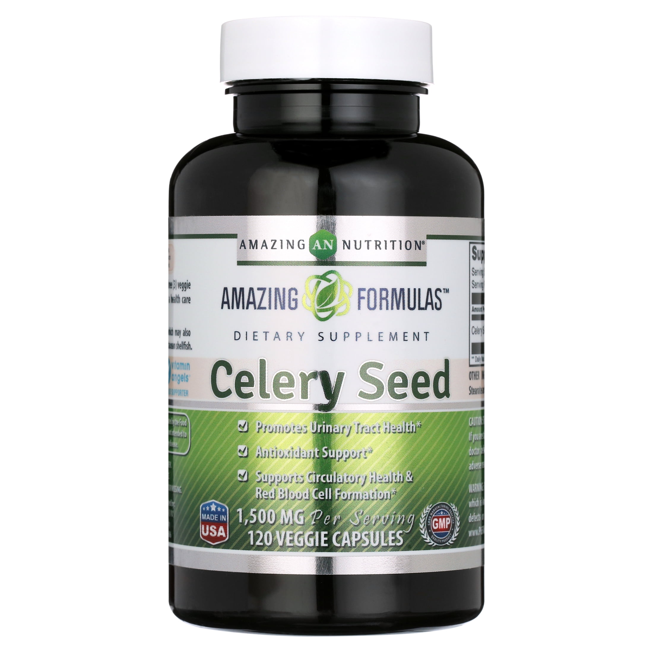 Amazing Formulas Celery Seed Extract 1500 mg per Serving 120 Veggie ...