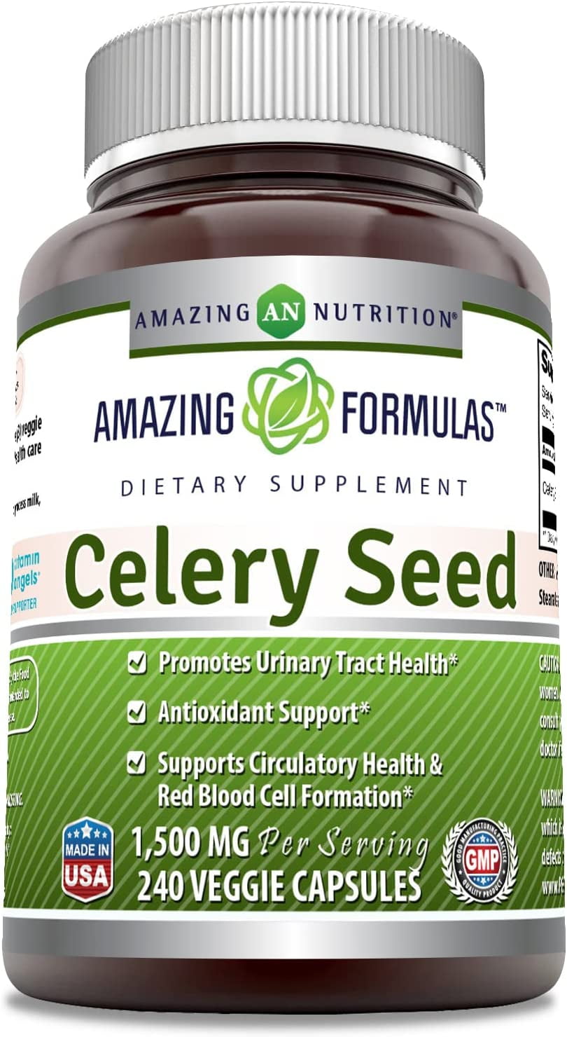 Amazing Formulas Celery Seed Extract 1500 mg Per Serving 240 Veggie ...