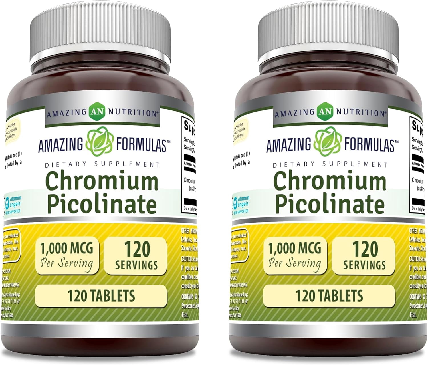 Amazing Formulas Chromium Picolinate 1000mcg 120 Tablets Supplement ...