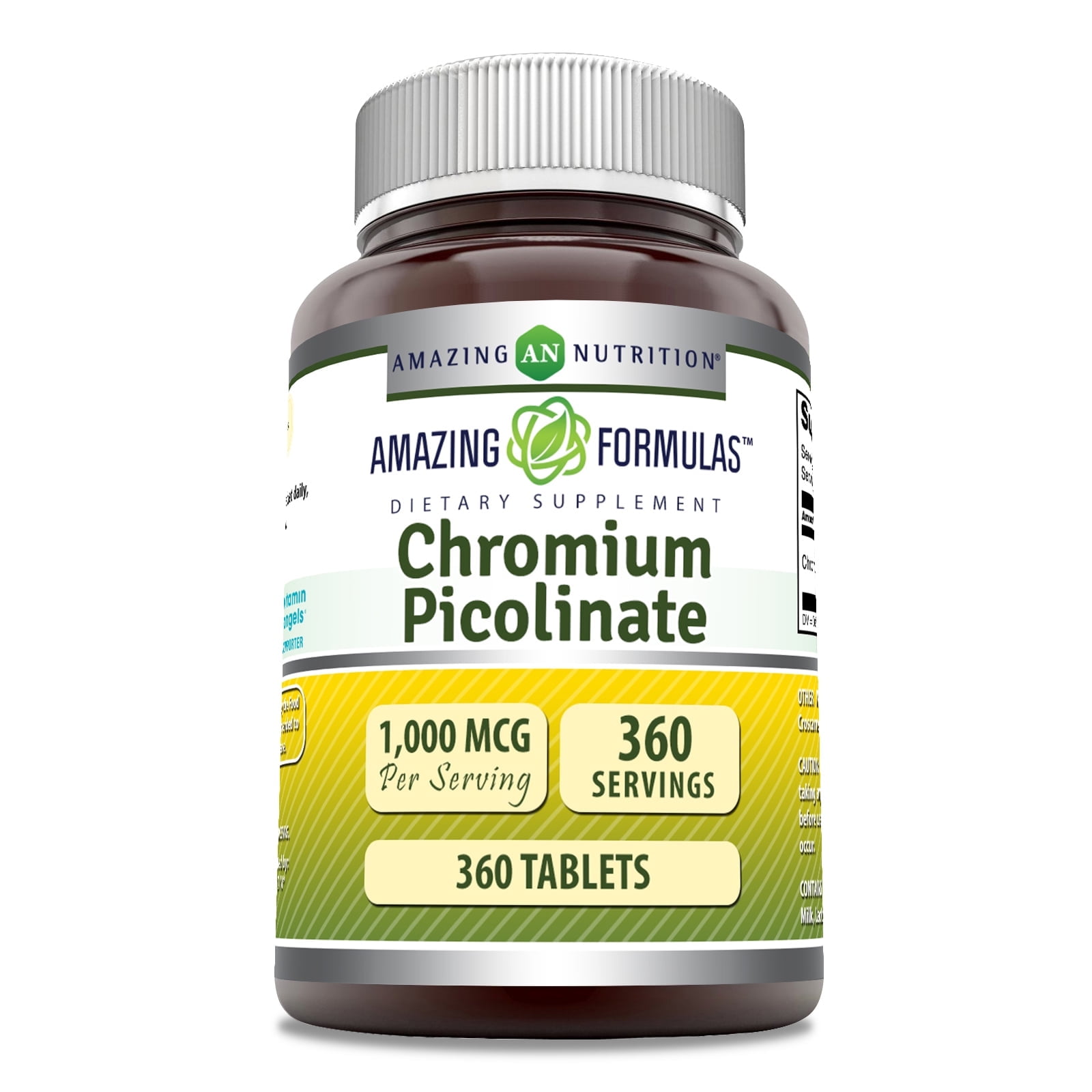 Premium Amazing Formulas Chromium Picolinate 1000mcg | 360 Tablets ...