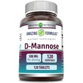 Amazing Formulas D-Mannose 500mg with Cranberry, 120 Tablets, Non-GMO ...