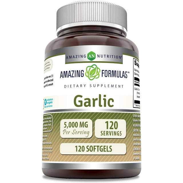 Amazing Formulas Natural Odorless Garlic Supplement 5000mg - Walmart.com
