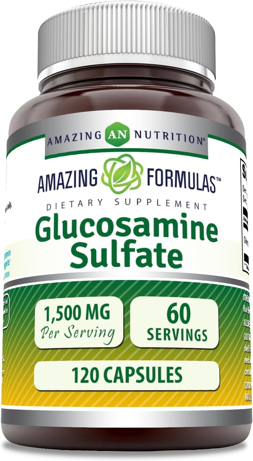 Amazing Formulas Glucosamine Sulfate 1500 Mg, Joint Health Support, 120 Capsules - Walmart.com