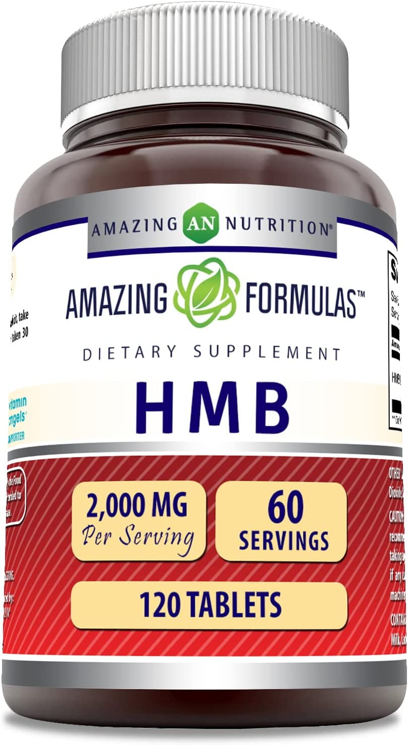 Amazing Nutrition HMB Supplement, 2000mg Per Serving, 120 Tablets - Walmart.com