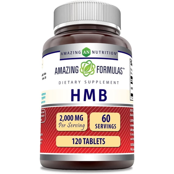 Amazing Nutrition, HMB Supplement, 2000 mg per serving, 120 Tablets ...