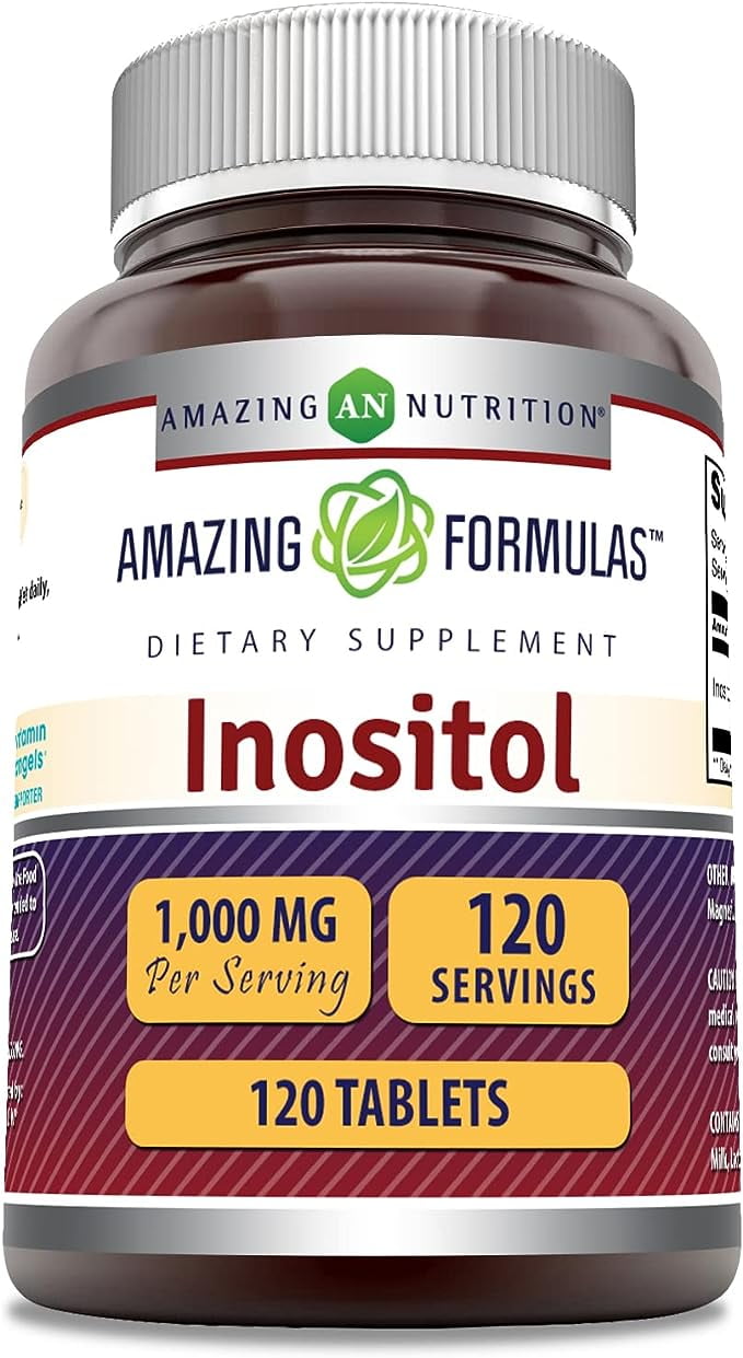 Amazing Formulas Inositol 1000mg 120 Tablets Supplement | Non GMO | Gluten Free | Made in USA ...