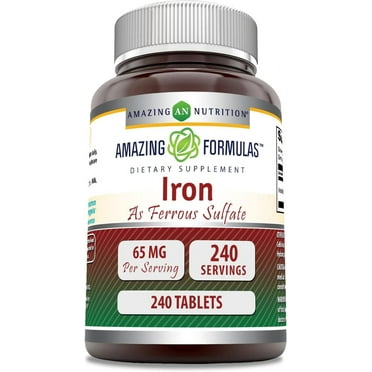 Feosol Original Iron Supplement, Ferrous Sulphate Pills, 120 Count ...