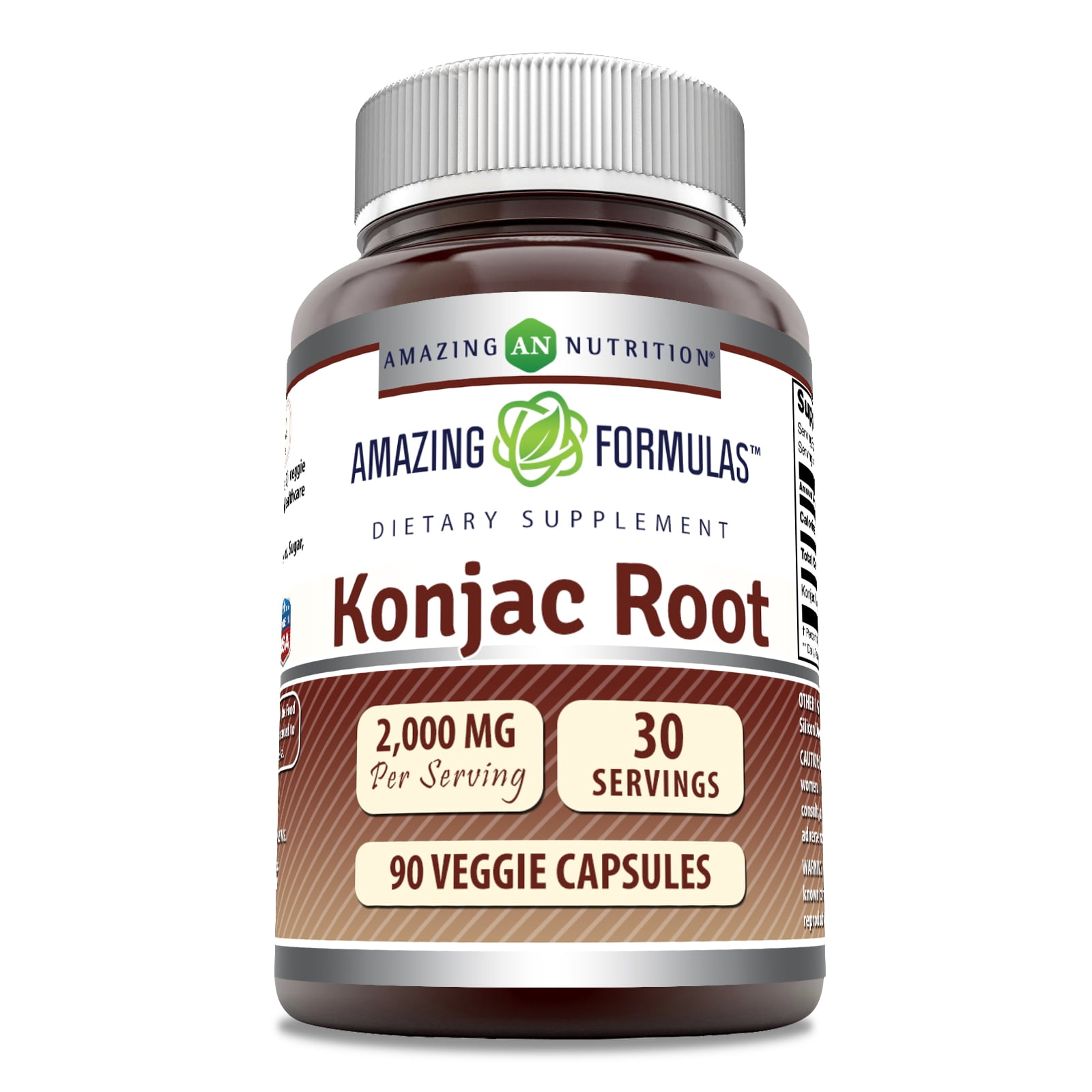 Amazing Formulas Konjac Root 2000 Mg Per Serving 90 Veggie Capsules ...