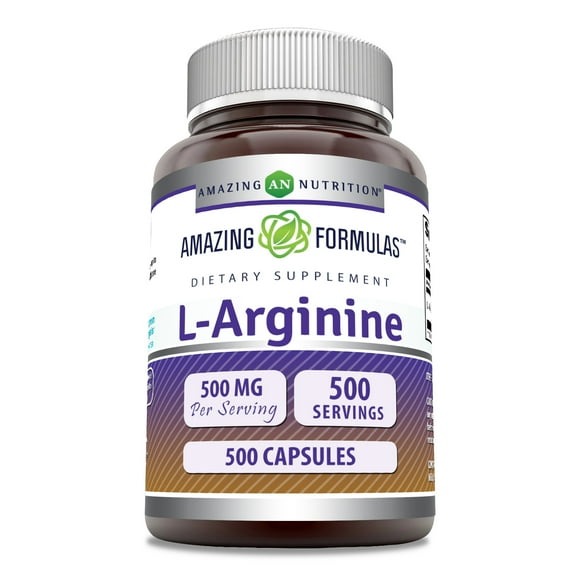 Spring Valley L-Arginine Amino Acid Supplements, 500 mg, 50 Count HSA ...