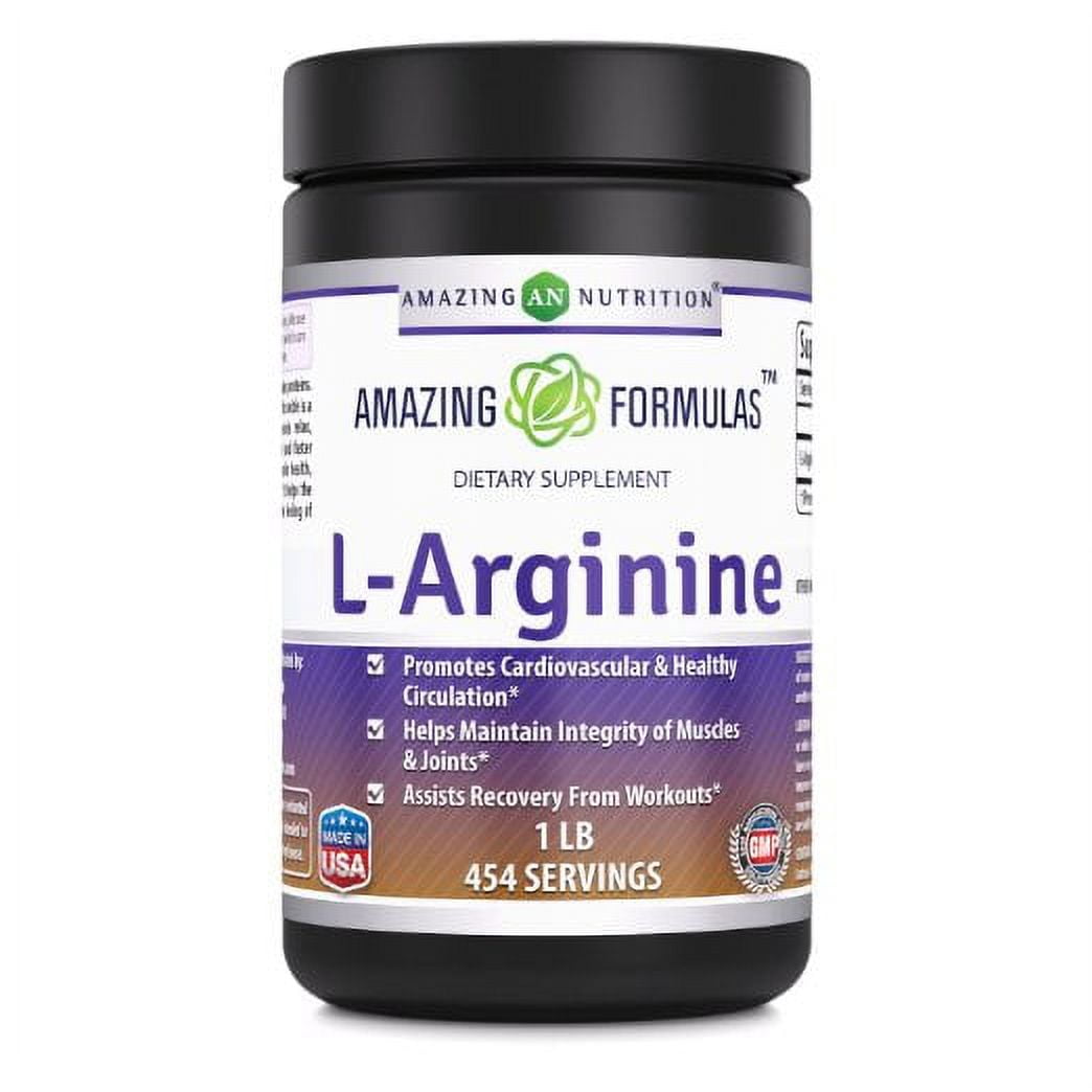 Amazing Formulas L-Arginine Powder Essential Amino Acid Powder -Net Wt ...