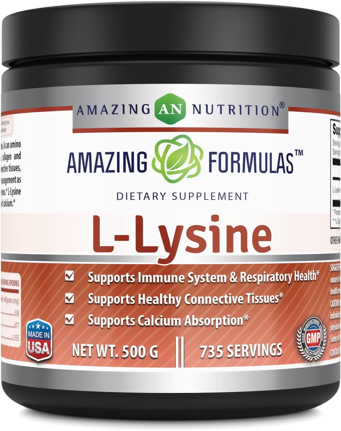 Amazing Formulas L-Lysine Powder, 500 Grams - Unflavored - Walmart.com