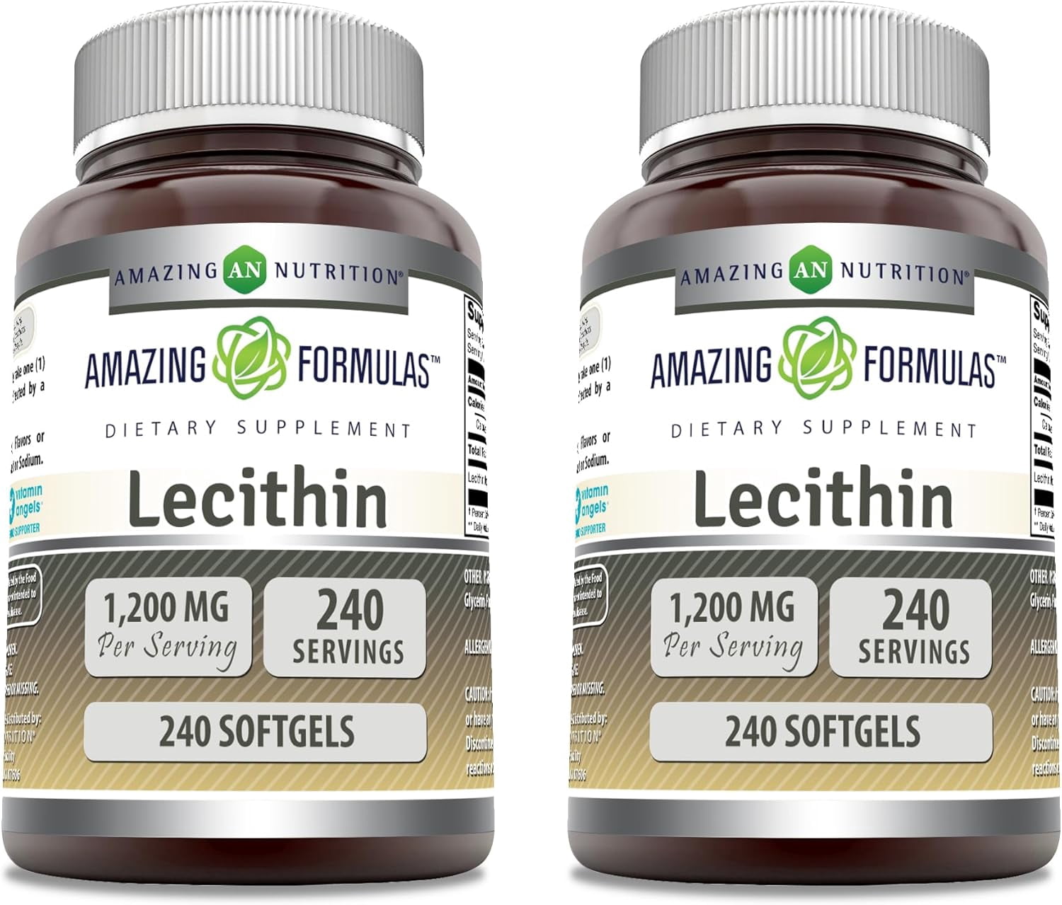 Amazing Formulas High Potency Lecithin 1200mg Dietary Supplement, Non ...