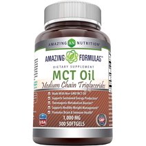 Amazing Formulas MCT Oil 1000 Mg, 150 Softgels (Non-GMO) - Supports ...