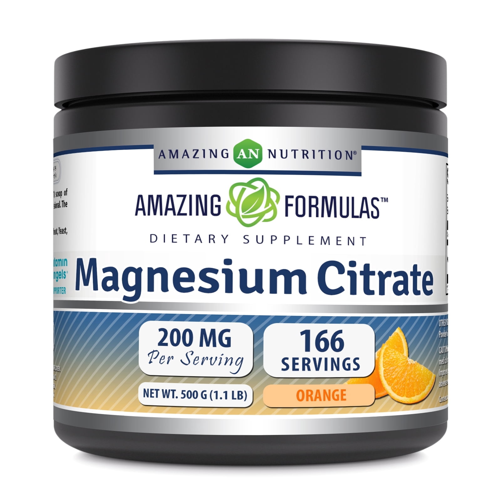 Amazing Formulas Pure Magnesium Citrate Powder | 1.1 Lb | Orange Flavor ...