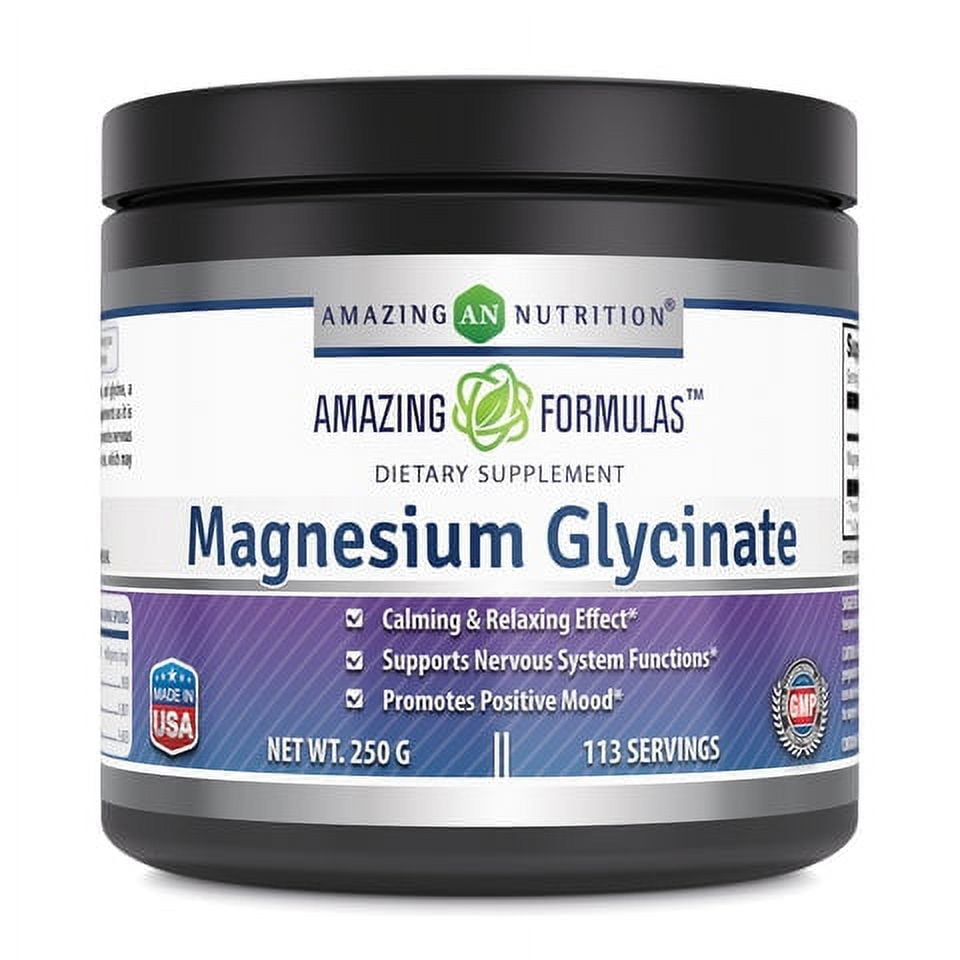 Amazing Formulas Magnesium Glycinate | 250 G | 113 Servings - Walmart.com