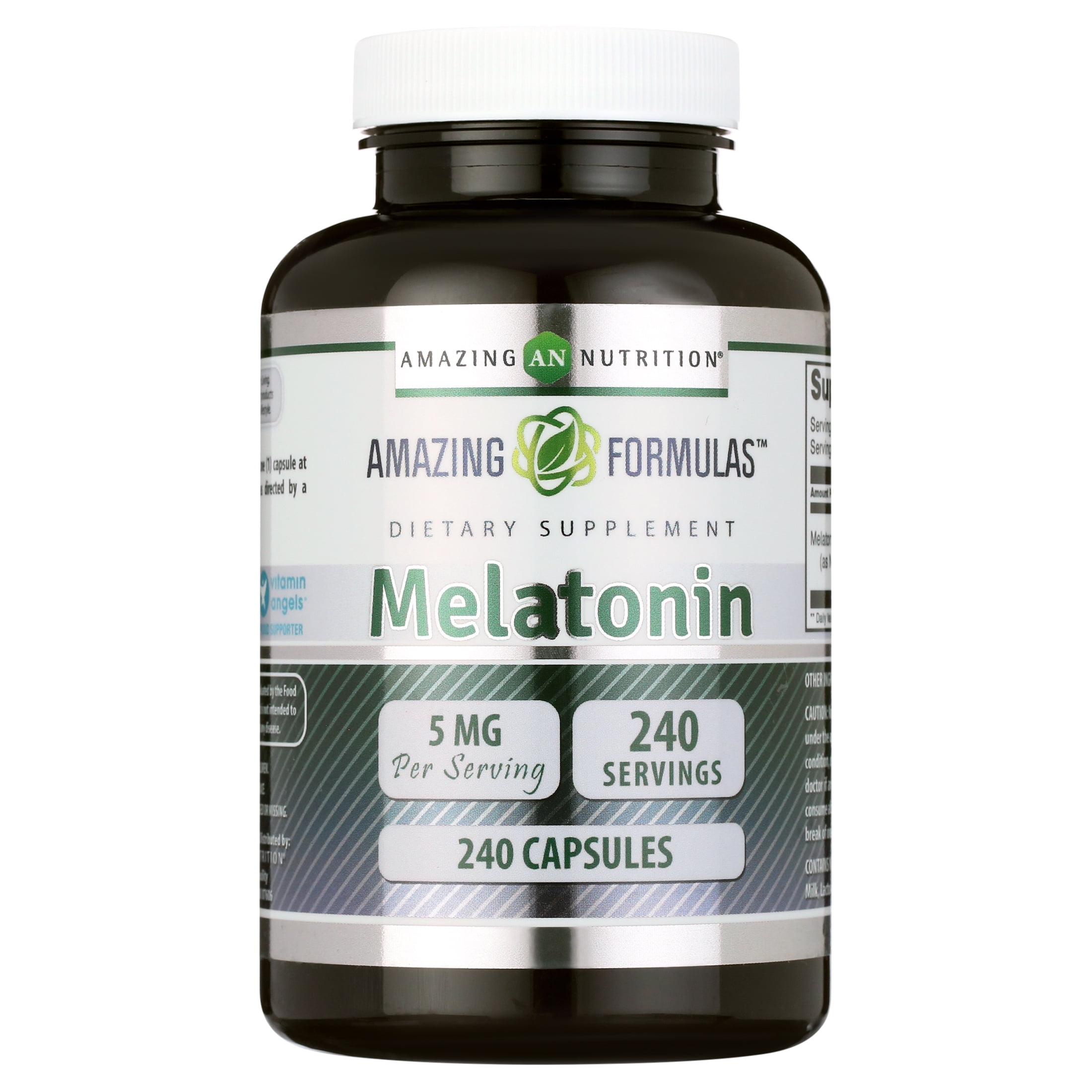 Amazing Formulas Melatonin 5mg Per Serving Supplement | 240 Servings ...