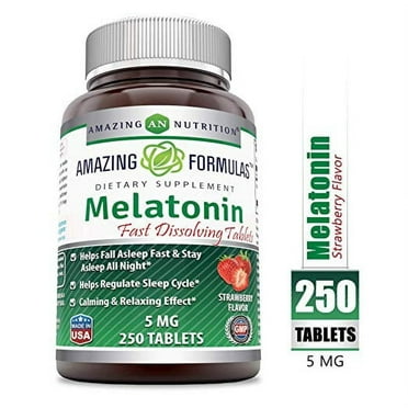 Amazing Formulas Melatonin (Citrus Flavor) 10 Mg 120 Tablets - Walmart.com