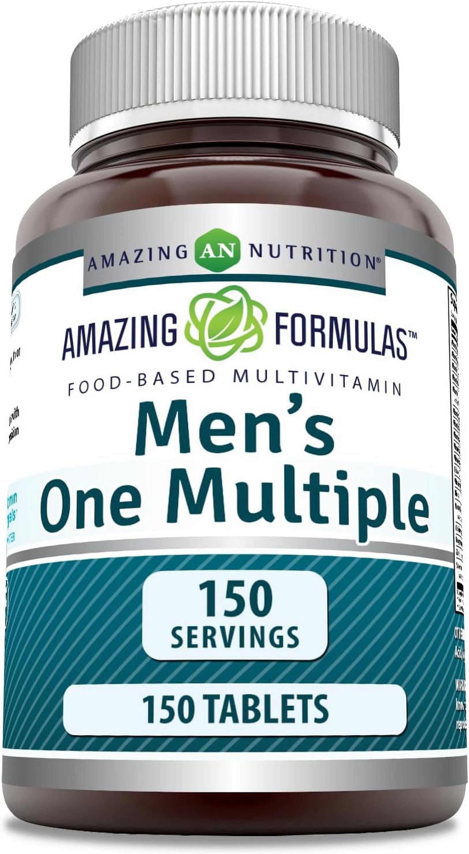 Amazing Formulas Men's One Multiple 150 Tablets | Multivitamin ...