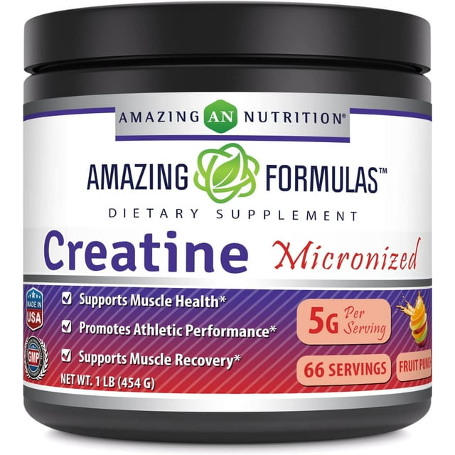 Amazing Formulas Micronized Creatine Monohydrate - 5000 mg Micronized ...