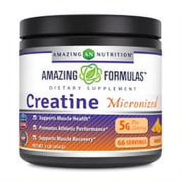 Amazing Formulas Micronized Creatine Monohydrate - 5000 mg Micronized ...