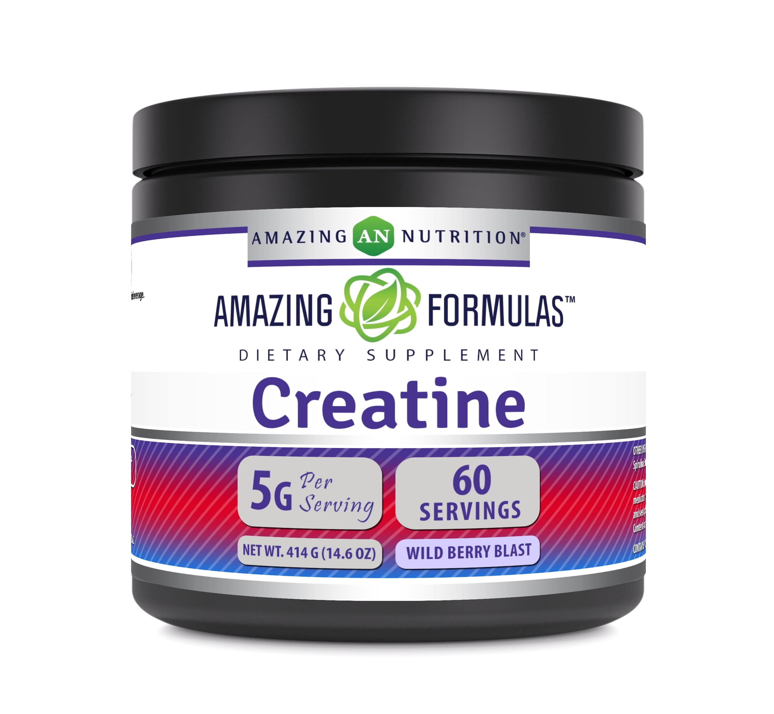 Amazing Formulas Micronized Creatine Monohydrate Wild Berry Flavor ...