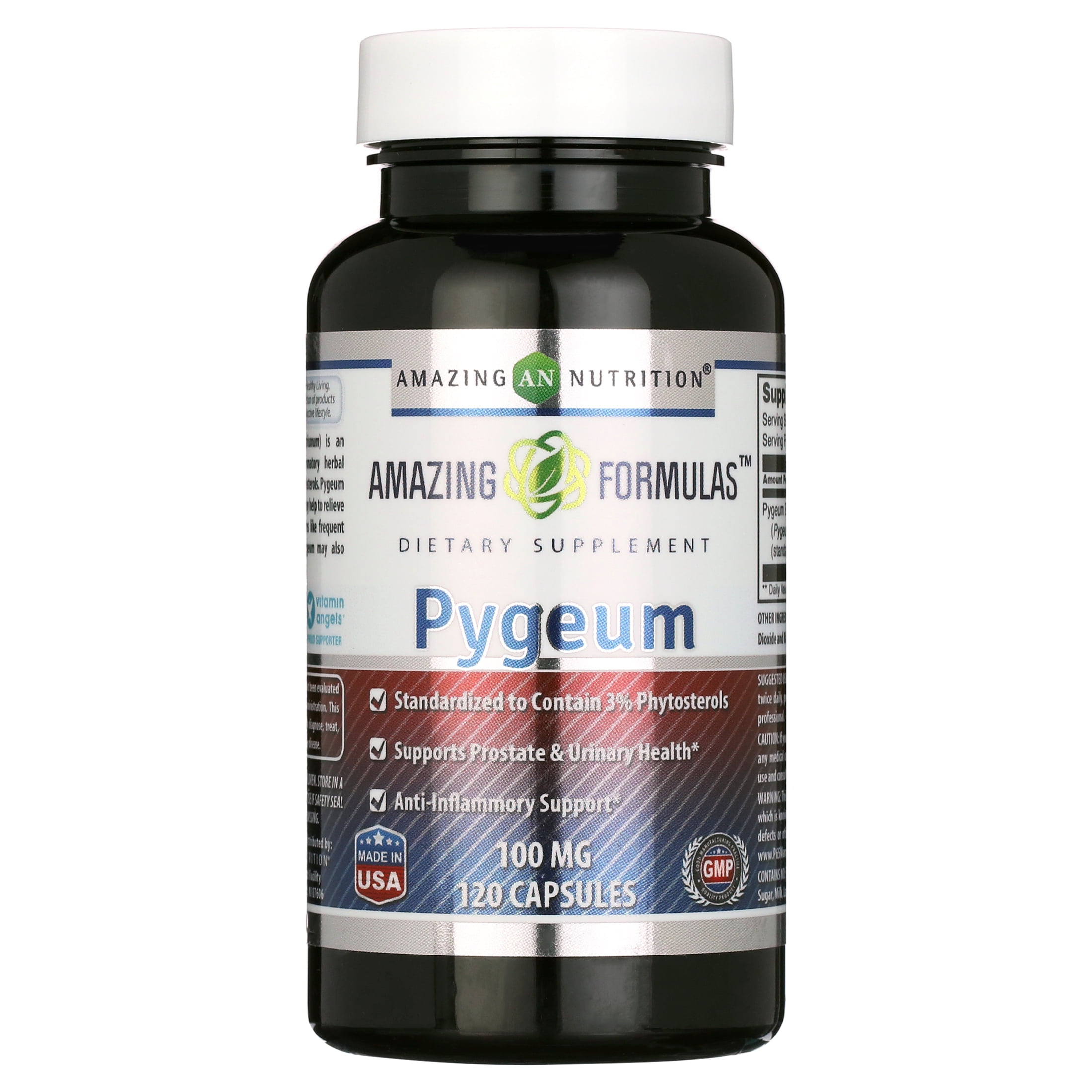 Amazing Formulas Pygeum 100 Mg, 120 Capsules, Non-GMO, Gluten Free ...